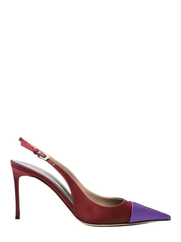 TOM FORD Colour-block Stiletto Slingback Pumps - Red