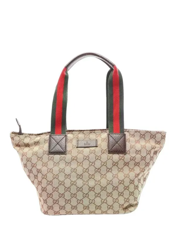 Gucci 2000s Gg Canvas Tote Bag - Neutrals