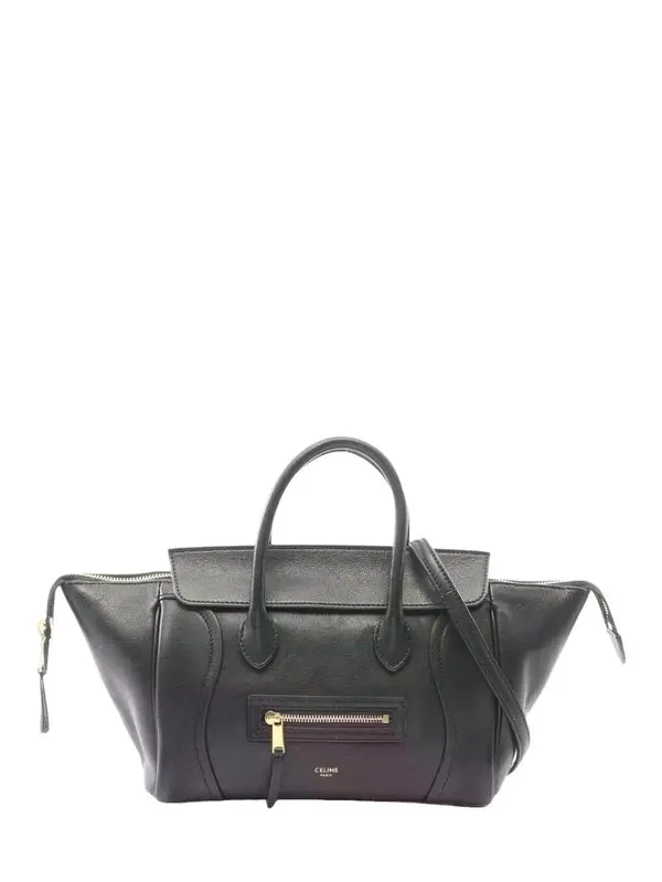 Celine 2010s Nano Luggage Tote Bag - Black