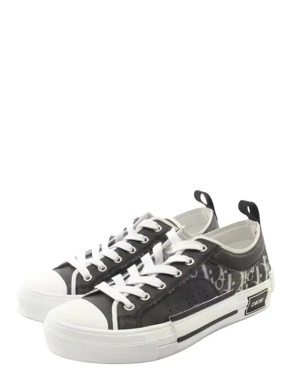 Dior B23 Oblique Print Low-top Sneakers - Black