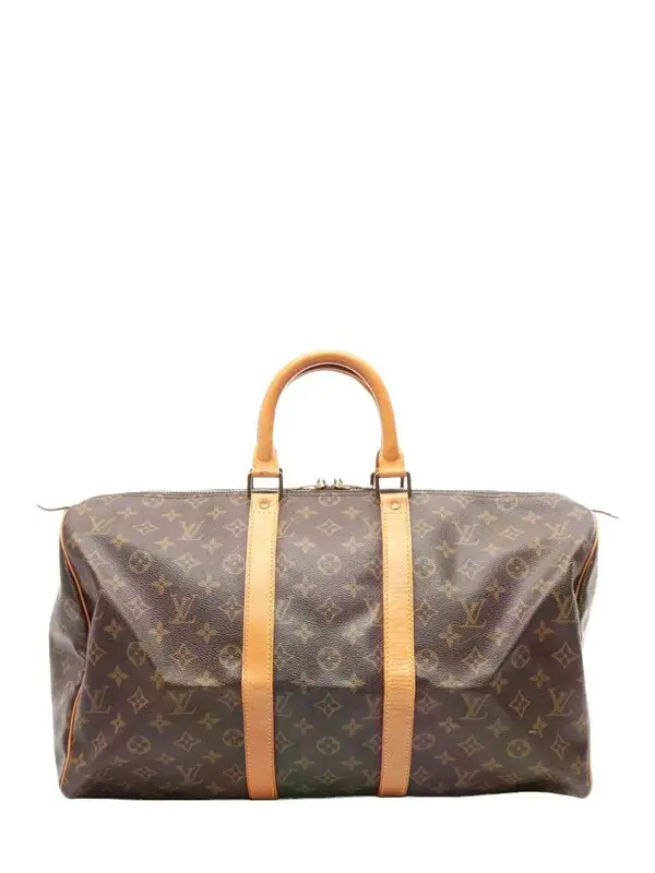LOUIS VUITTON Monogram Keepall 45 Holdall - Brown