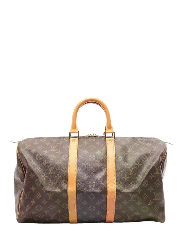 LOUIS VUITTON Monogram Keepall 45 Holdall - Brown