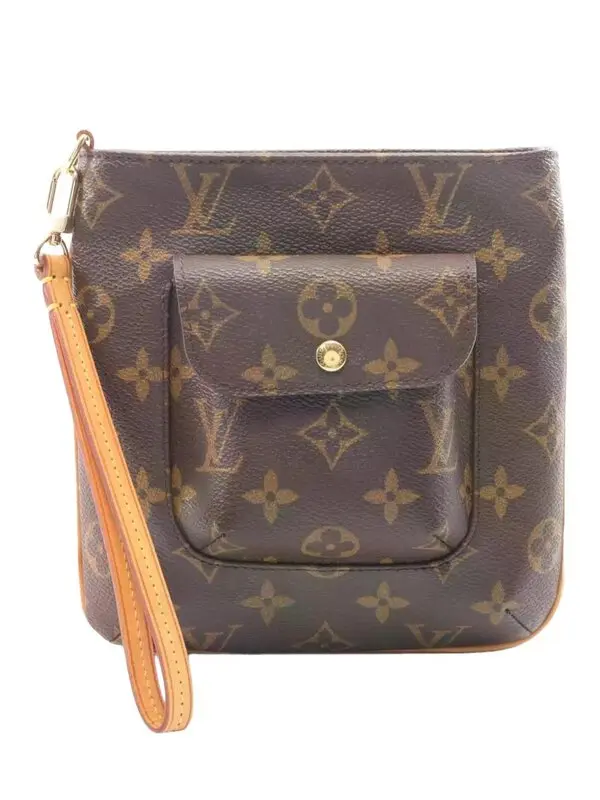 LOUIS VUITTON 2002 Pouch Monogram Pouch - Brown
