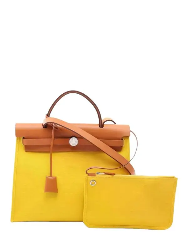 Hermès 2019 Pm Herbag Zip 31 Tote Bag - Yellow