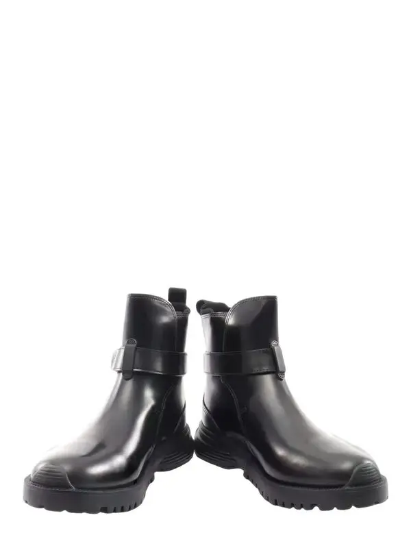 Dior Leather Combat Boots - Black