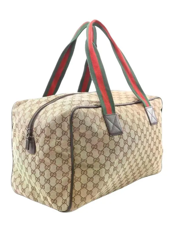 Gucci 2000s Gg Canvas Boston Bag - Neutrals