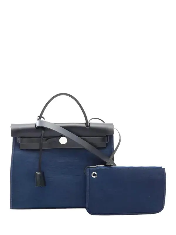 Hermès 2017 Pm Herbag Single-handle Tote Bag - Blue