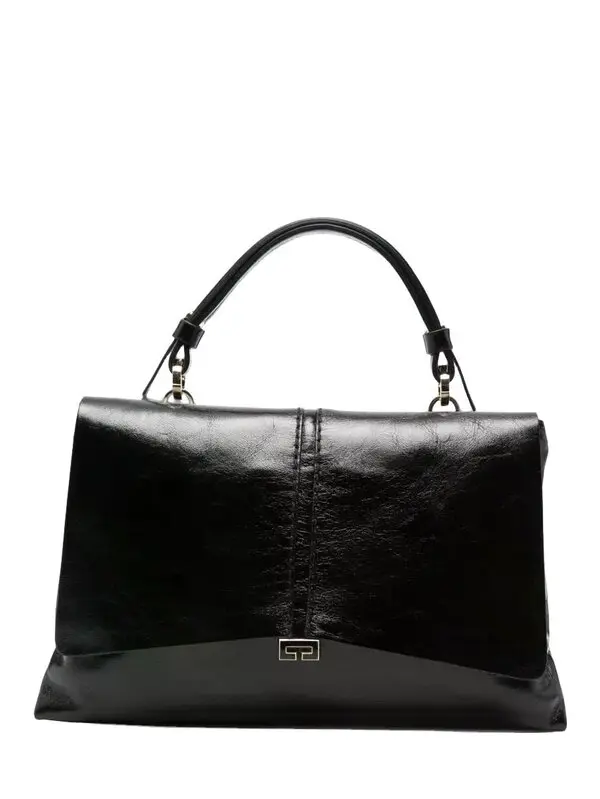 LORISTELLA Kendal Leather Tote Bag - Black