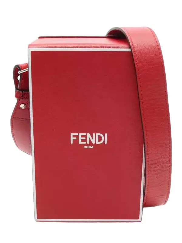 Fendi 2010s Box Shoulder Bag - Red