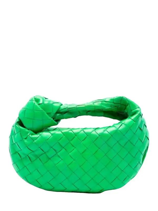 Bottega Veneta Mini Nappa Intrecciato Jodie Hobo Bag - Green
