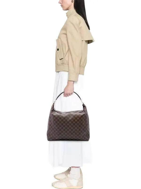 LOUIS VUITTON 2012 Damier Ebene Portobello Gm Shoulder Bag - Brown