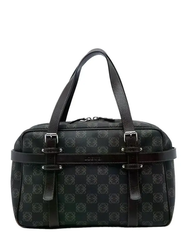 Loewe Anagram Coated Canvas Handbag - Brown