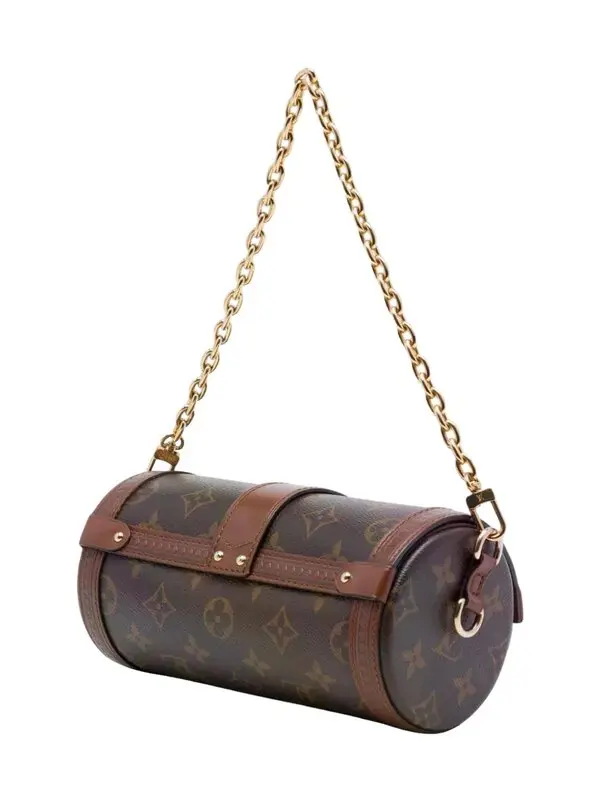 LOUIS VUITTON Monogram Papillon Trunk Satchel - Brown