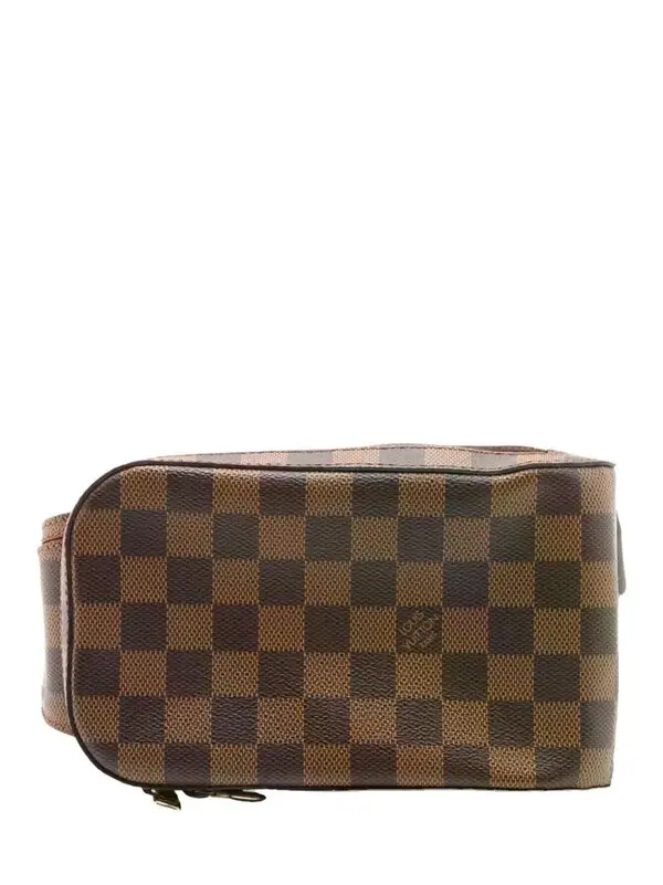 LOUIS VUITTON Damier Ebene Geronimos Cross Body Bag - Brown