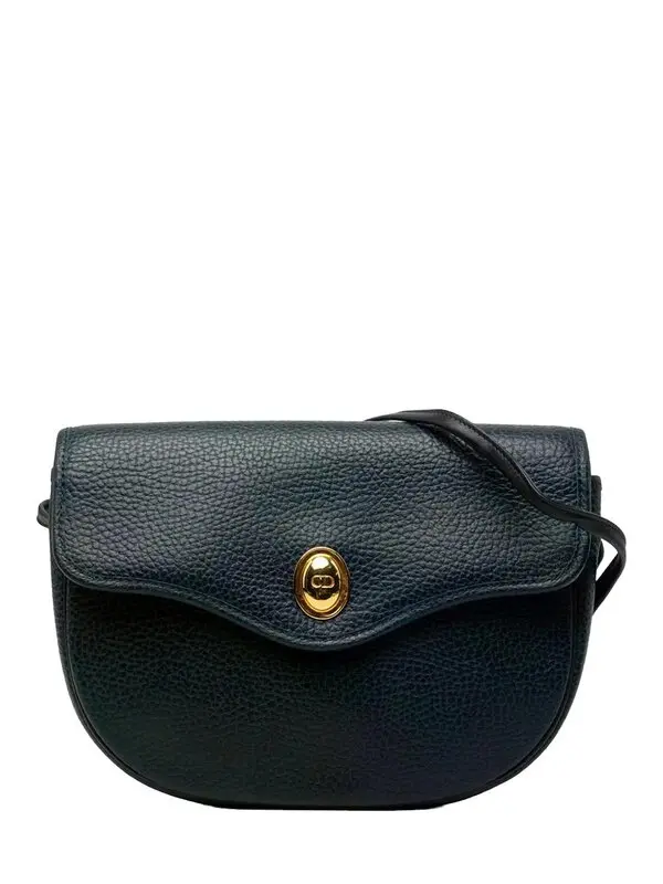 Dior Grained Calfskin Cross Body Bag - Blue