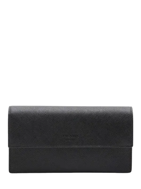 Prada Saffiano Leather Waist Pouch Belt Bag - Black