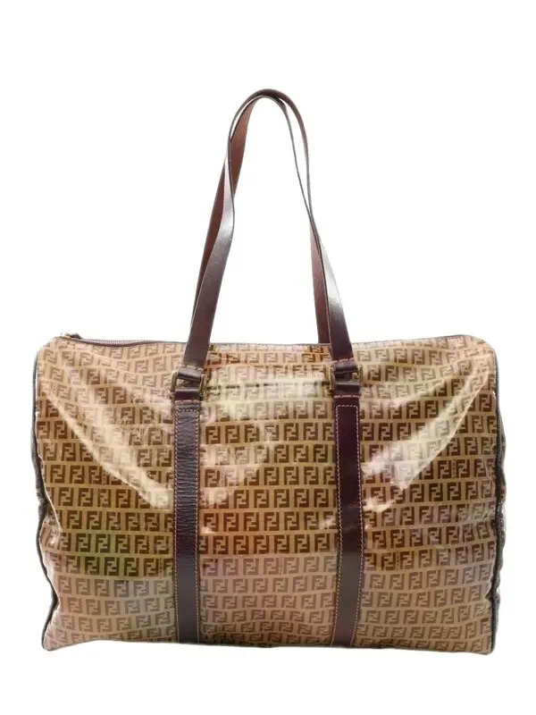 Fendi 2000s Zucchino Boston Bag - Neutrals