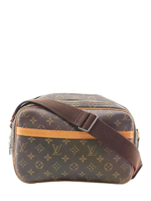 LOUIS VUITTON Monogram Reporter Pm Shoulder Bag - Brown