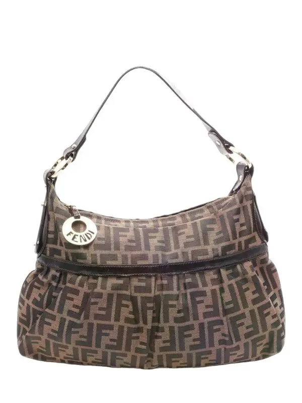 Fendi Zucca Monogram Shoulder Bag - Brown