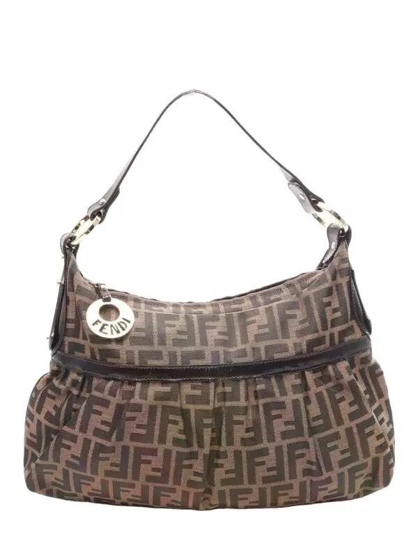 Fendi Zucca Monogram Shoulder Bag - Brown