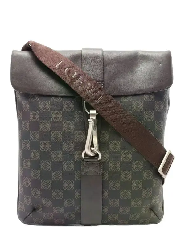 Loewe 2000s Anagram Shoulder Bag - Black