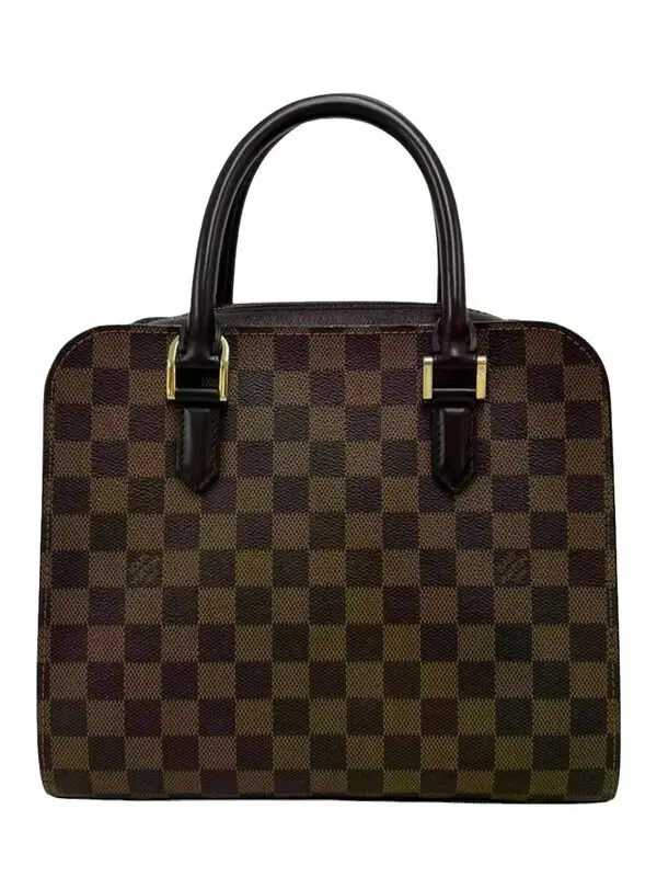 LOUIS VUITTON Damier Ebene Triana Handbag - Brown