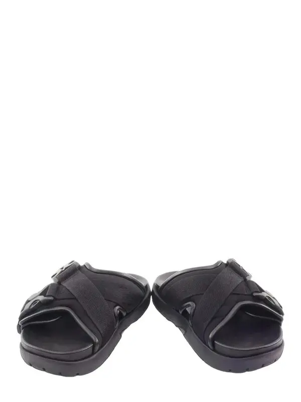 Bottega Veneta 2010s Snap Buckle-fastening Slide Sandals - Black