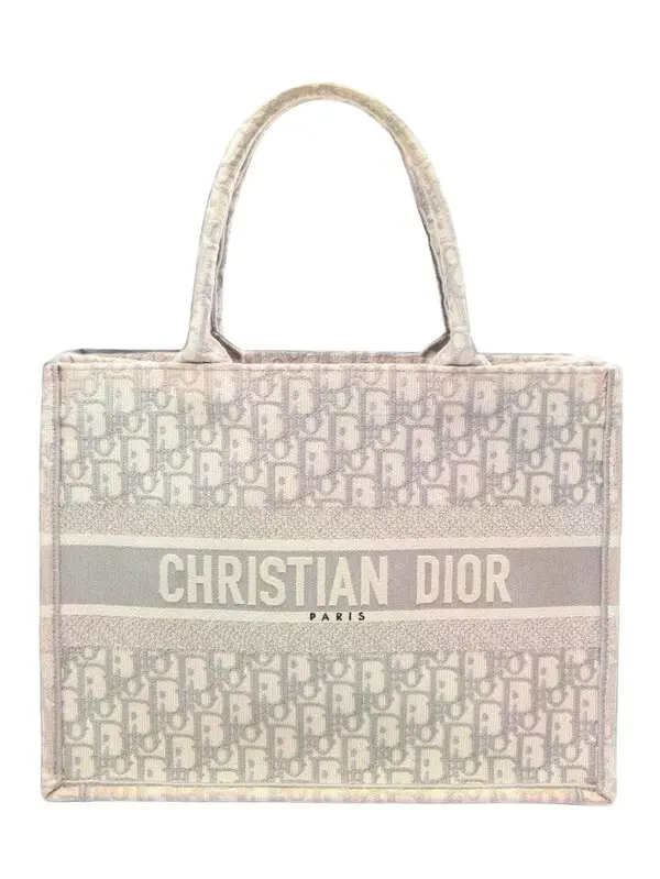 Dior 2000s Book Oblique Tote Bag - Neutrals