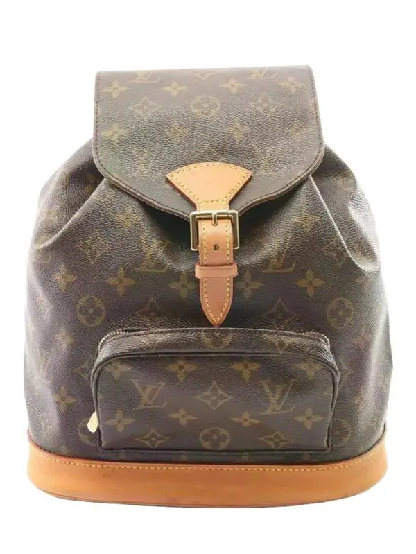 LOUIS VUITTON Montsouris Monogram Canvas Backpack - Brown