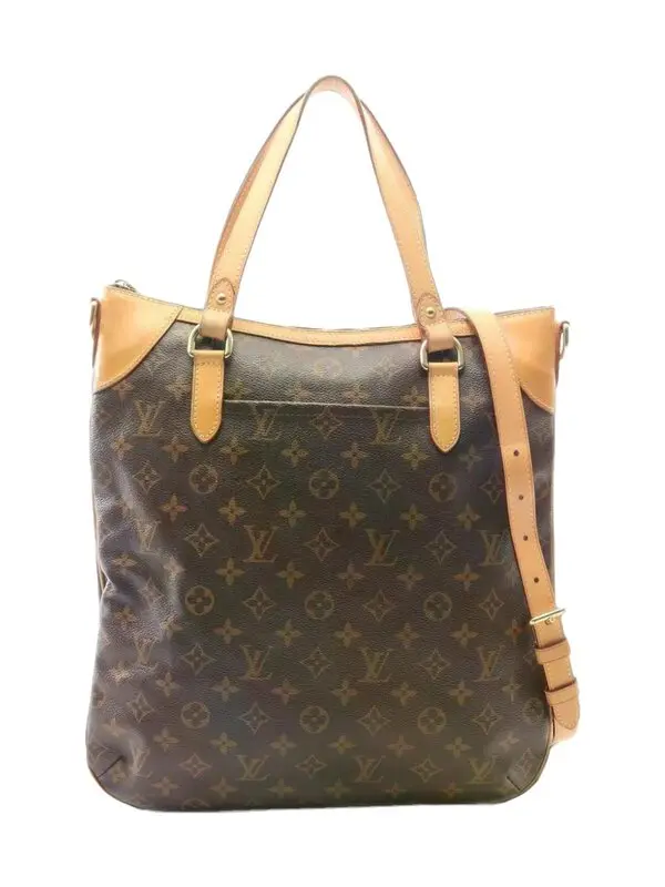 LOUIS VUITTON Monogram Canvas Odeon Gm Tote Bag - Brown