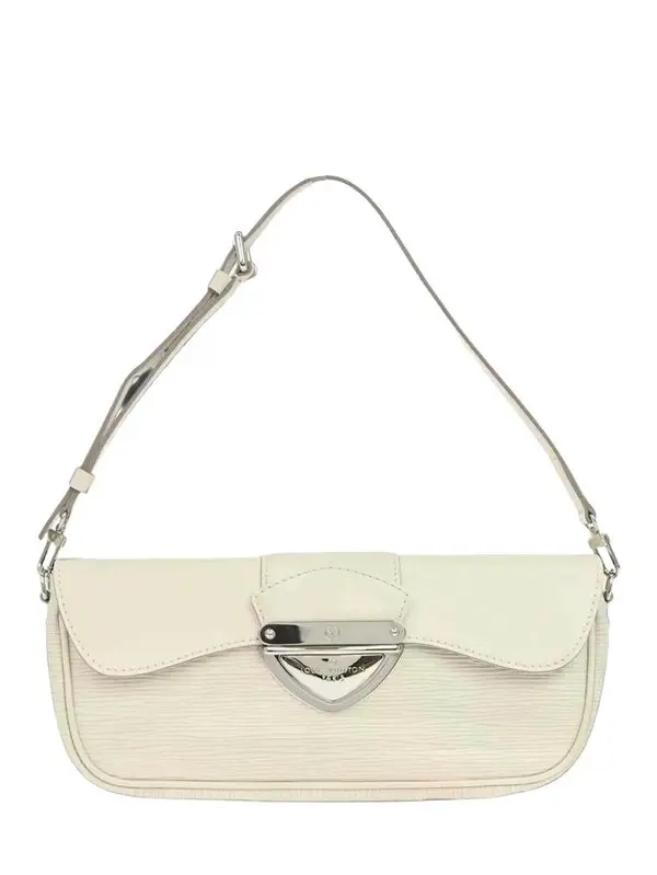 LOUIS VUITTON Pochette Montaigne Tote Bag - White