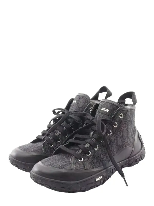 Dior B28 Oblique High-top Sneakers - Black
