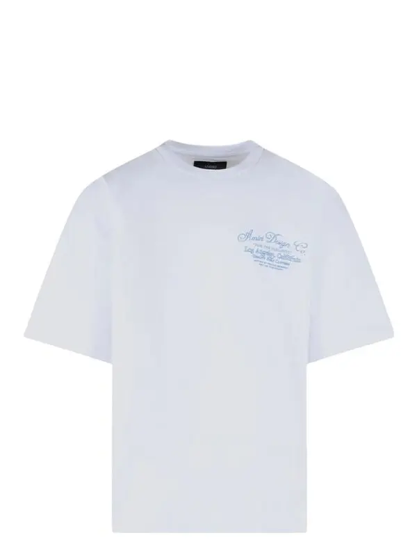 Amiri Dreamers Chain Stitch Os Tee - White