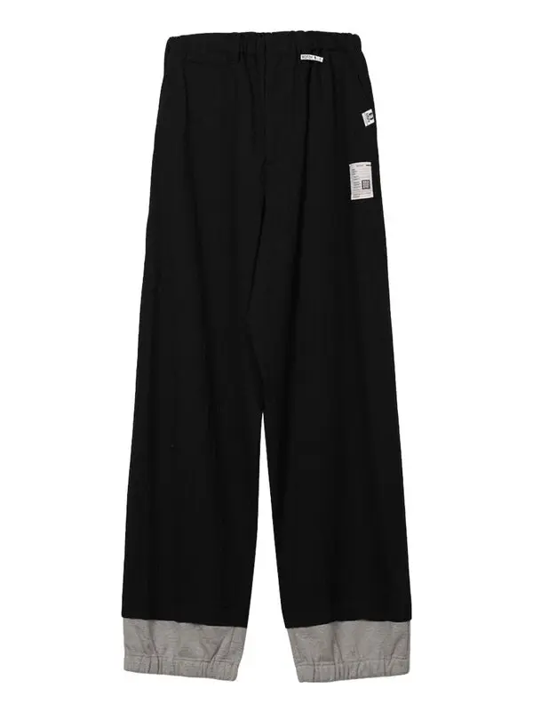 Mihara Yasuhiro Layered Wool Trousers - Black