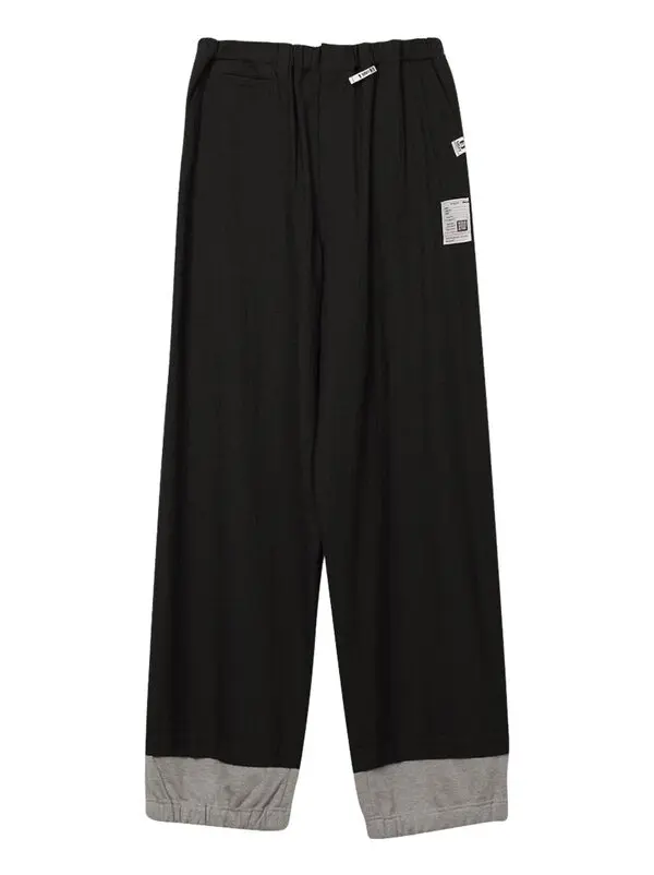 Mihara Yasuhiro Layered Wool Trousers - Brown