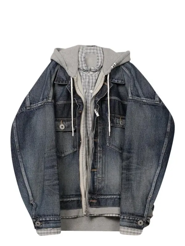 Mihara Yasuhiro Triple Layered Denim Jacket - Indigo