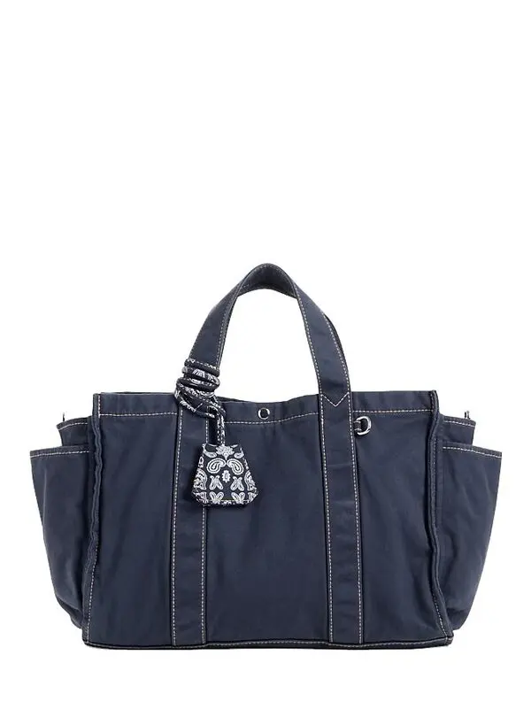 Madewell The Weekend Washed Canvas Tote - True Midnight