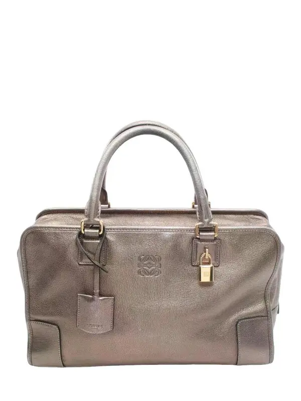 Loewe Amazona 36 Leather Handbag - Gold