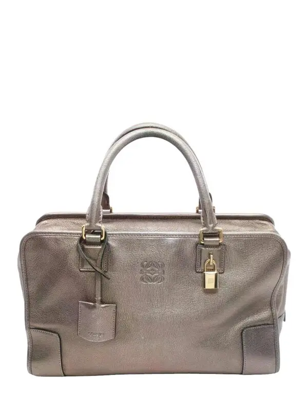 Loewe Amazona 36 Leather Handbag - Gold