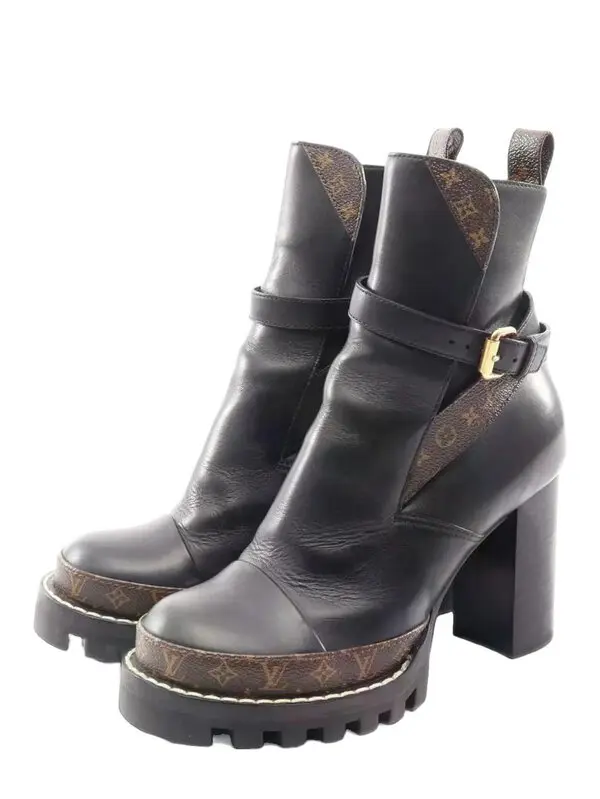 LOUIS VUITTON Star Trail Monogram Boots - Black