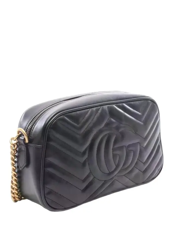 Gucci 2010s Gg Marmont Shoulder Bag - Black