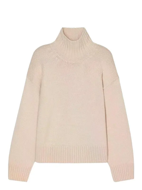 Closed Ribbed-knit Turtleneck Sweater - Neutrals