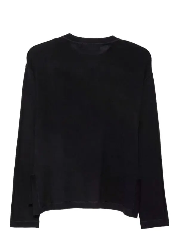 Sofie D'hoore Long-sleeve Knit With Side Slits - Black