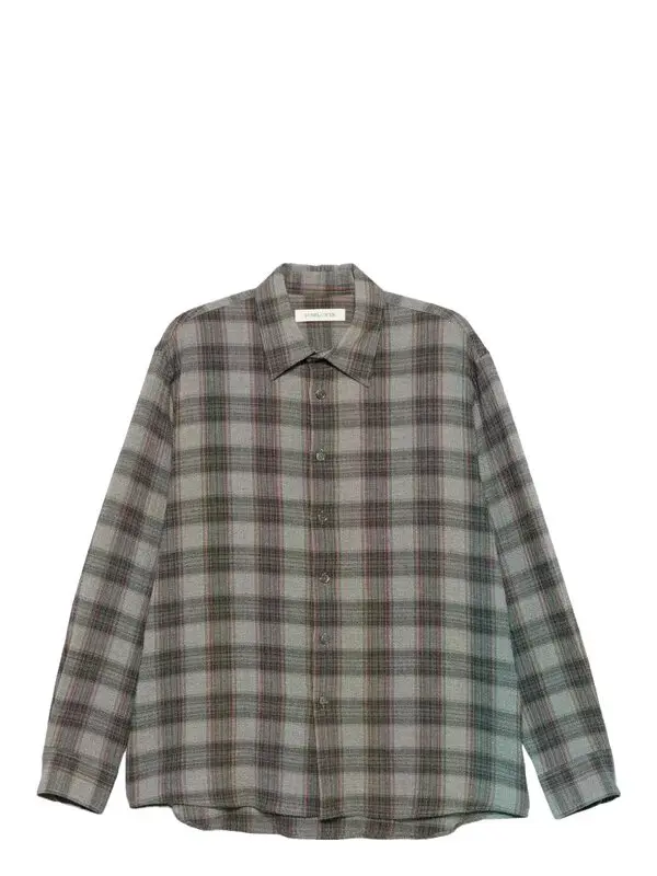 SUNFLOWER Studio Checked-pattern Shirt - Grey