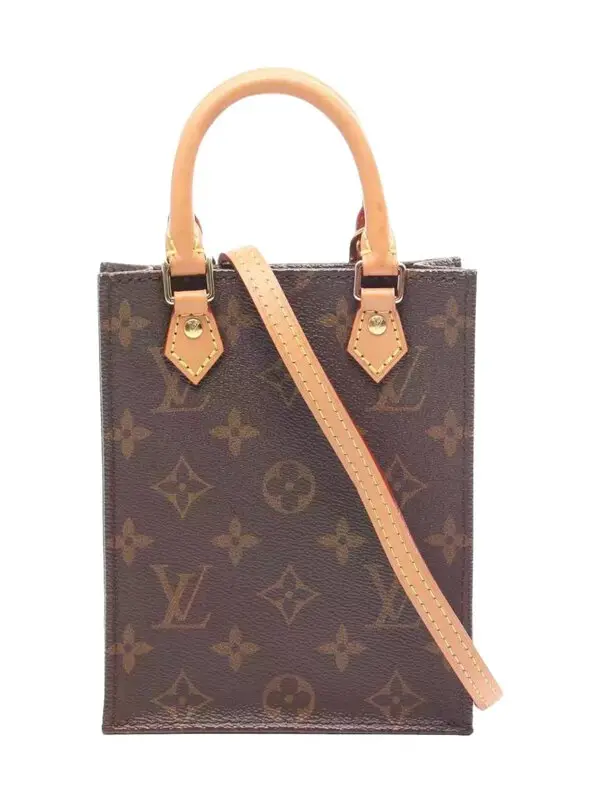 LOUIS VUITTON Petite Sac Plat Handbag - Brown