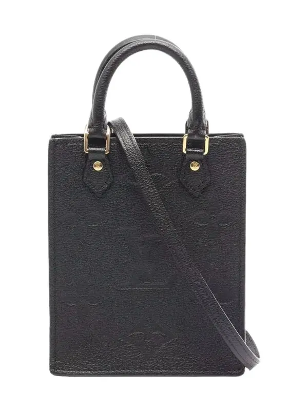 LOUIS VUITTON Monogram Empreinte Handbag - Black