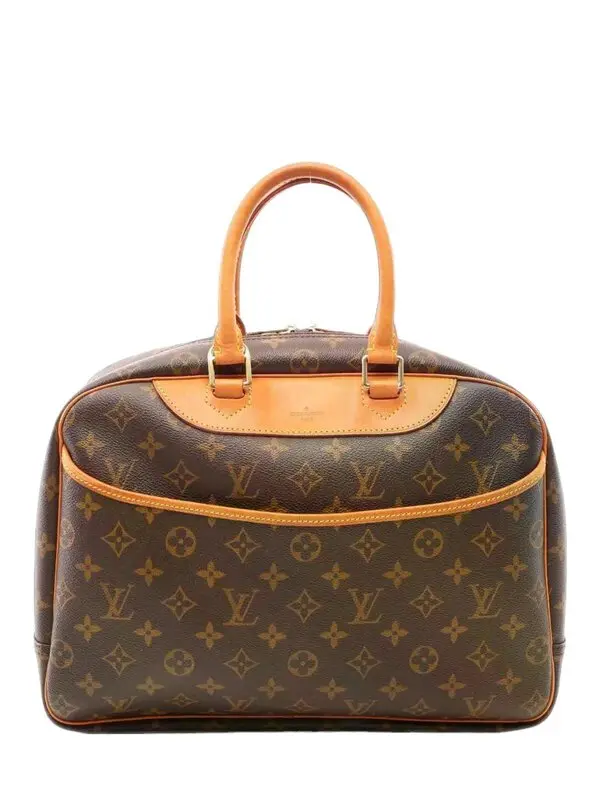 LOUIS VUITTON Monogram Canvas Deauville Bowling Tote Bag - Brown