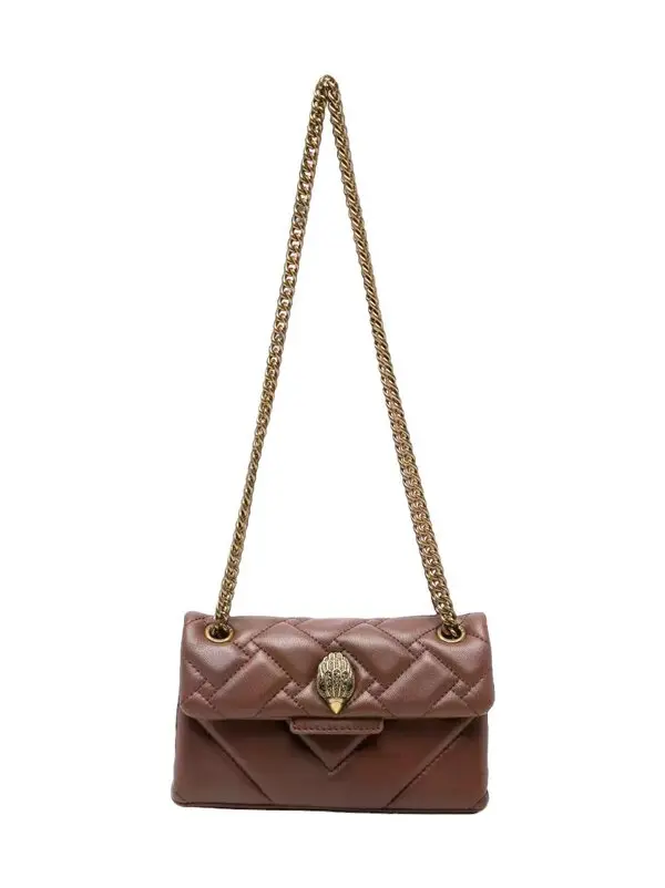 Kurt Geiger Kensington Quilted Leather Shoulder Bag - Brown