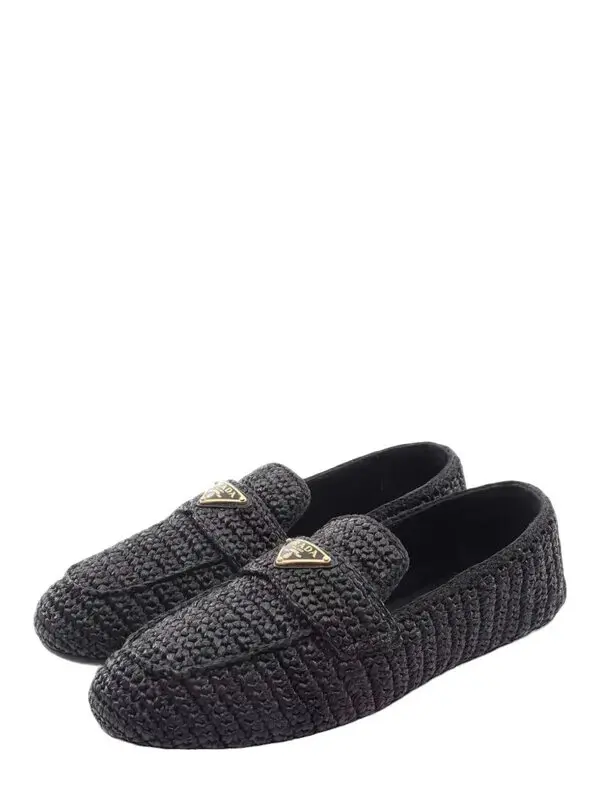 Prada 2010s Crochet Loafers - Black