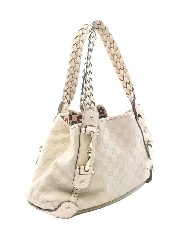 Gucci 2000s Gg Monogram Shoulder Bag - Neutrals